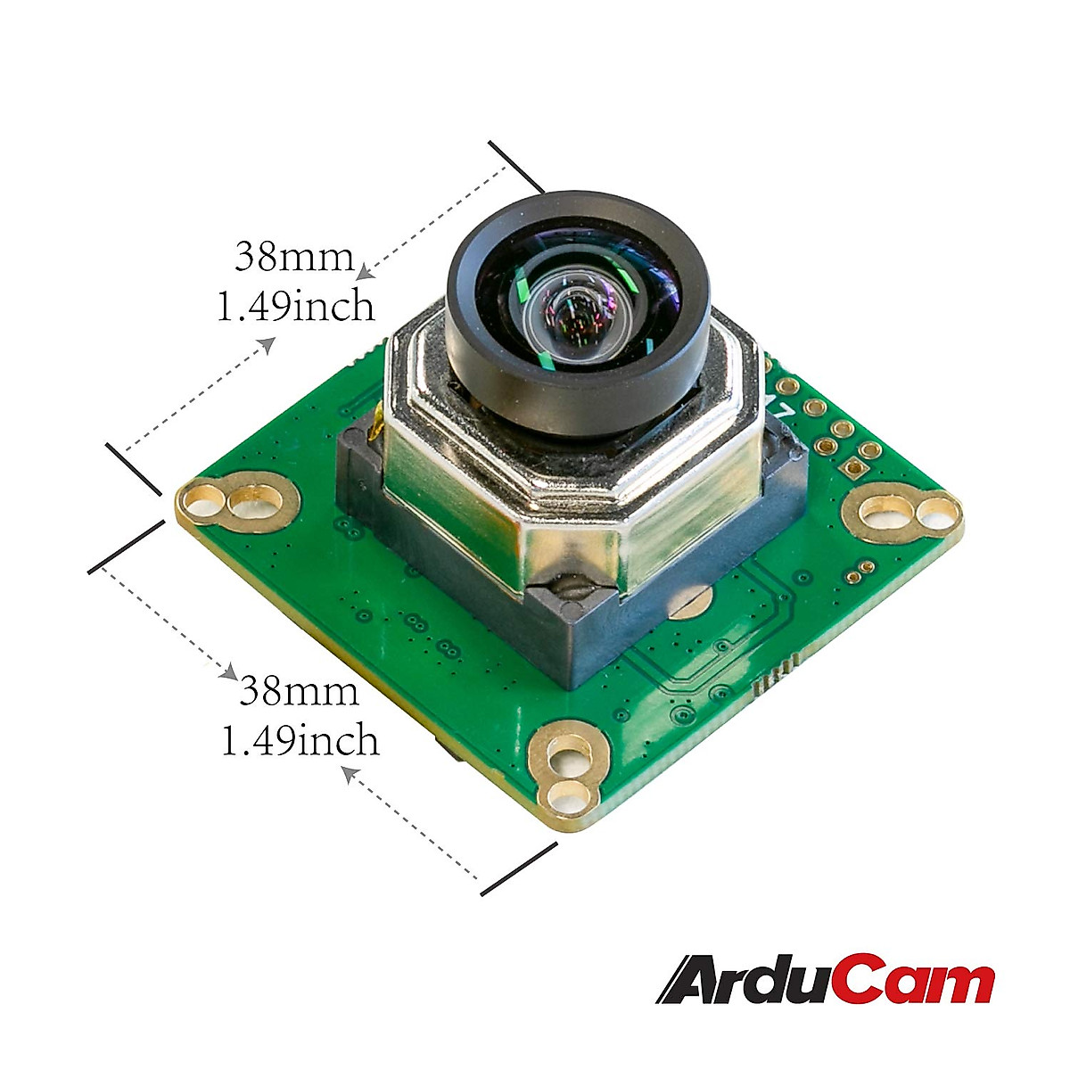 Arducam IMX477 Autofocus and Software-Controlled Focus HQ Camera, 12MP 100° FOV Camera Module Compatible with Nvidia Jetson Orin NX/AGX Orin, M12 Lens
