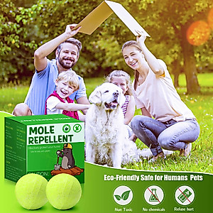 12pack Mole Repellent, Gopher Repellent, Vole Repellent, Powerful Mole Repellent for Lawn Garden Yard Outdoor, Snake Repellent, Groundhog Repellent, Armadillo Repellent, Mole Deterrent