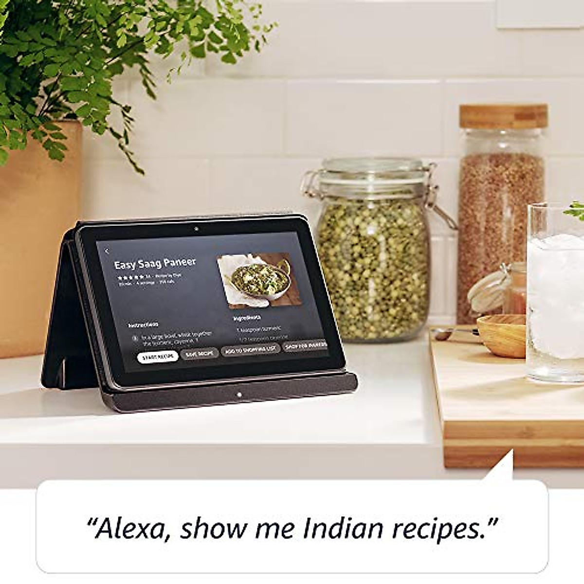 Fire HD 8 Plus tablet, HD display, 64 GB, our best 8" tablet for portable entertainment, Slate, without lockscreen ads + Made for Amazon, Wireless Charging Dock