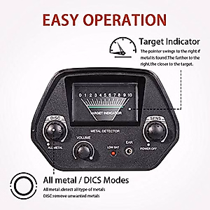 Wedigout Metal Detector MD-4030 Pro Edition Hobby Explorer Waterproof Search Coil with Shovel