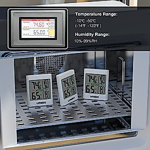 Digital Hygrometer Indoor Thermometer, Umedo Humidity Gauge with Large Display, Air Comfort Indicator, Accurate Hygrometer Thermometer Monitor for Home Greenhouse Humidor Pet Reptile Wine Cellar