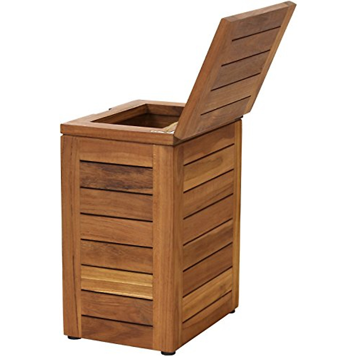 AquaTeak Spa Waste Basket with Lid