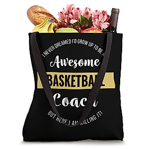 Basketball Coach Shirt Funny Tote Bag