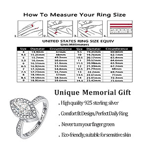 925 Sterling Silver Cremation Urn Ring (Size 10) for Women Holds Loved Ones Ashes - Memorial Keepsake Gifts for Mother