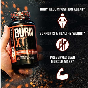 Jacked Factory Burn XT Thermogenic Fat Burner & Lean PM Nighttime Weight Loss Supplement for Men & Women 60 Veggie Diet Pills