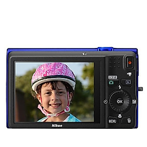 Nikon COOLPIX S6200 16 MP Digital Camera with 10x Optical Zoom NIKKOR ED Glass Lens and HD 720p Video (Blue)