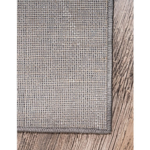 Unique Loom Sofia Collection Area Rug - Rainier (8' x 10' Rectangle, Dark Gray/ Gray)