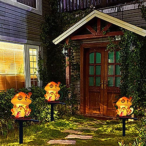 VOOKRY Solar Mushroom Lights Fairy Garden Lights for Home Decor Outdoor Decorative Stakes Mushroom House Solar Powered LED Landscape Lighting for Lawn, Walkway, Patio, Yard