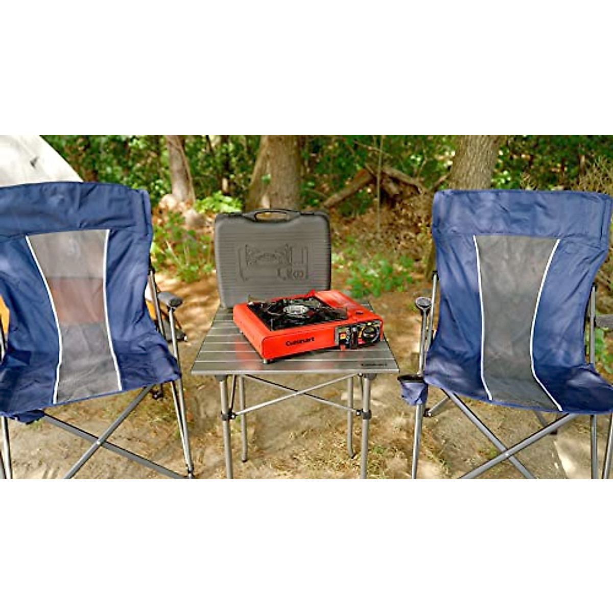 Cuisinart CGG-1050 Portable Butane Camping Stove with Carrying Case - 8,000 BTU Burner - Perfect for Camping and Tailgating