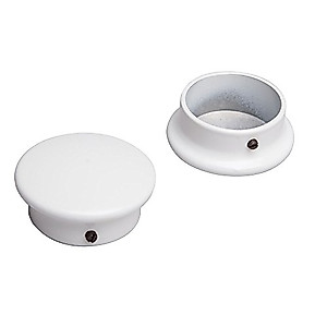 Knape & Vogt Closet-Pro HD CD-0017-WT Decorative Closet Pole End Caps, White