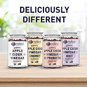 Garden of Life Apple Cider Vinegar Diet Gummies mykind Organics - Organic ACV Gummy Vitamins with Svetol Green Coffee Bean Extract to Burn Fat - 63 Vegan Non-GMO Gummies for Weight Loss & Detox