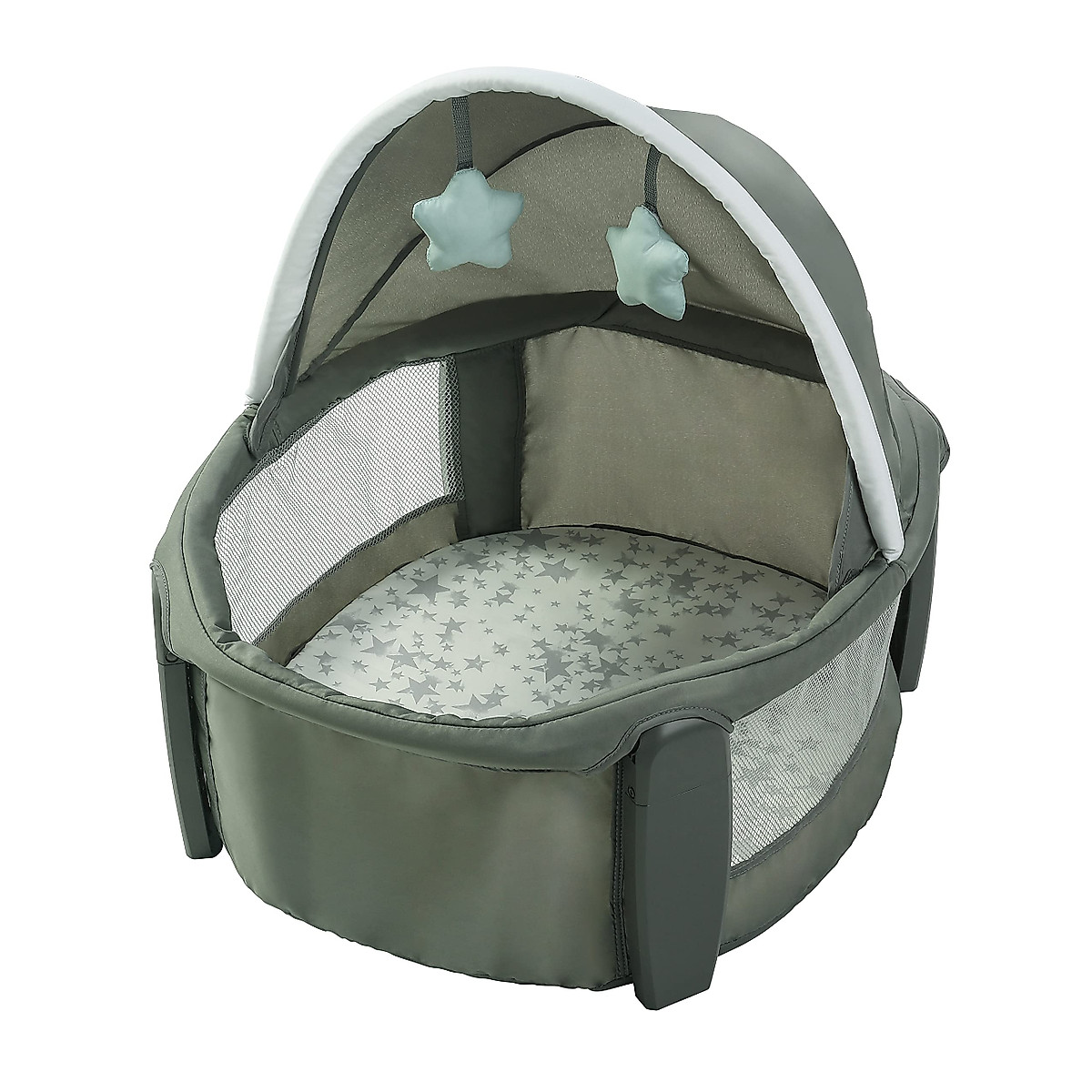 Graco Pack 'n Play Travel Dome Playard | Includes Travel Bassinet, Full-Size Infant Bassinet, and Diaper Changer, Oskar