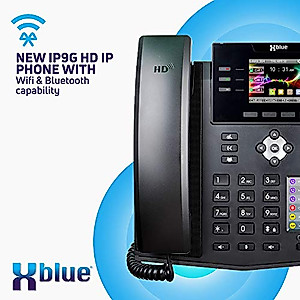 Xblue QB System Bundle with 4 IP9g IP Phones Including Auto Attendant, Voicemail, Cell & Remote Phone Extensions & Call Recording, Black, (QB1004)