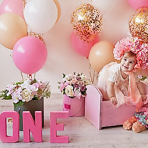 600 Pcs Pink Balloons Different Sizes Latex Balloons 18/10/ 5 Inch Gradient Pink and White Balloons DIY Balloon Arch Garland Kit for Wedding Bridal Shower Engagement Party
