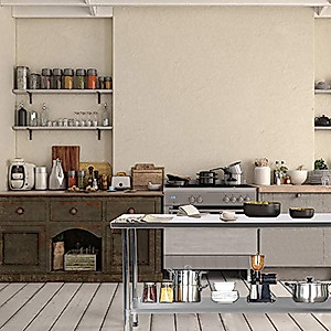 Kitchen Work Table Scratch Resistent and Antirust Metal Stainless Steel Work Table with Adjustable Table Foot Scratch Resistent, 24" x36"