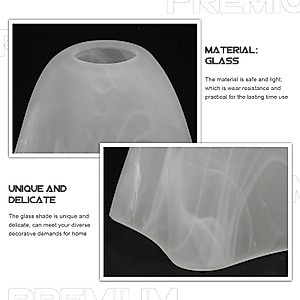 White Lampshade Glass Pendant Fixture Shades Chandelier Glass Lampshade Lamp Shades Replacement Glass Shades for Pendant Lights Pendant Light Glass Shade Pendant Light Shade
