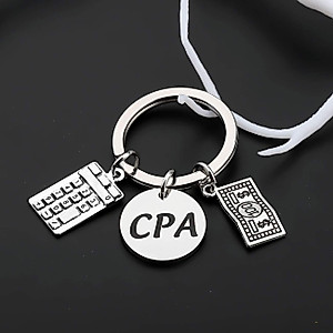 Gzrlyf CPA Keychain CPA Gifts Certified Public Accountant Gifts Coworker Employee Appreciation Gifts (Keychain)
