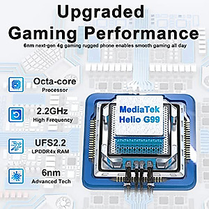 DOOGEE S100 Rugged Smartphone(2023), 20GB+256GB Dual 4G Gaming Rugged Phones Unlocked, 120Hz 6.58" Rugged Cell Phone, 66W Fast Charge, Dual Speakers, Android 12, 108MP Camera, Night Vision, NFC, OTG