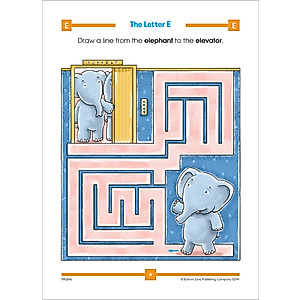 School Zone - Mazes Animals Workbook - Ages 4 to 6, Preschool, Kindergarten, Puzzles, Alphabet, Animal Names, Colorful Pictures, Problem-Solving, and More (School Zone Activity Zone® Workbook Series)