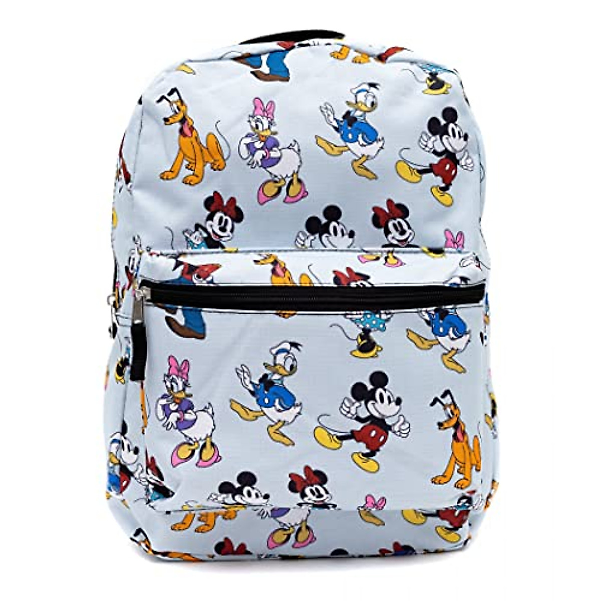 Fast Forward Disney Mickey & Friends 16" Backpack with 1 front pocket All Over Print