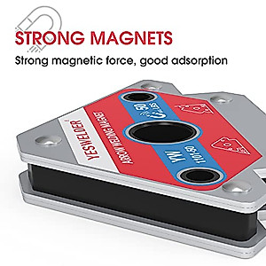YESWELDER 50 LB Welding Magnet-4 Pieces of Magnetic Welding Holder 50 LBS Holding Power Welding Accessories