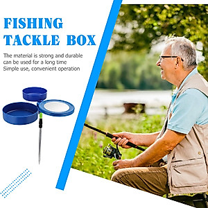 BESPORTBLE Box Bait Tray Bait Box Fishing Bait Storing Case Bait Hook Case Fishing Accessories Holder Fishing Lure Case Fish Tackle Storage Fishing Lure Hook Holder