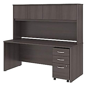 Bush Business Furniture Studio C Desk, 72W x 30D, Storm Gray