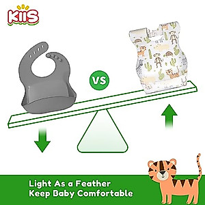 KIIS Disposable Baby Bibs for Baby Boys and Girls - Individually Packaged - Hygienic, Soft and Leakproof (20 PCS) (Animal)