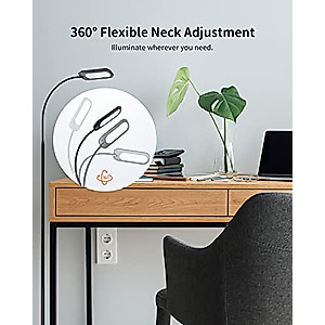 OYU LED Floor Lamp, Floor Lamp for Bedroom, Bright Floor Lamp 1800LM, Stepless Adjustable 2700-6500K, Reading Lamps Floor Standing, Standing Lamp with Touch Control, Led Floor Lamps for Living Room