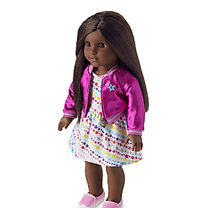 American Girl Truly Me 18-inch Doll #80 with Brown Eyes, Black Hair, and Very Deep Skin with Neutral Undertones, For Ages 6+