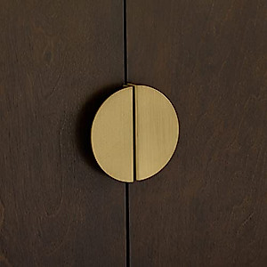 Crosley Furniture Blair Bar Cabinet, Dark Brown/Gold