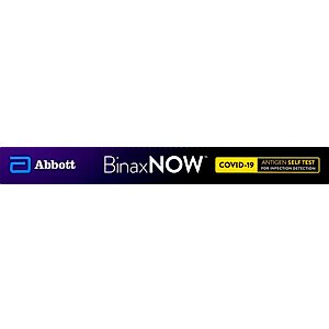BinaxNOW COVID-19 Antigen Self Test, 1 Pack, 2 Tests Total, COVID Test With 15-Minute Results Without Sending to a Lab, Easy to Use at Home