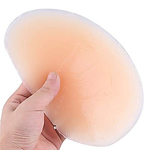 CHICTRY Silicone Butt Pads Adhesive Reusable Buttocks Enhancers Inserts Padding for Padded Women Push Up Panties Light Flesh Pink XXL