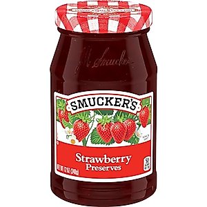 Smucker's Strawberry Preserves, 12 Ounces (Pack of 6)