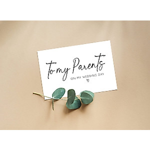 To My Parents Wedding Day Card - Mom And Dad Of The Bride And Groom Gift - Mother And Father Of The Bride Card - Parents Of The Bride Gift