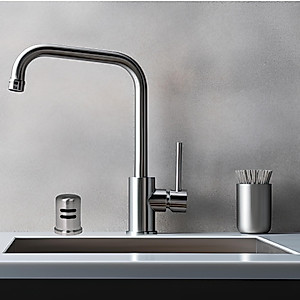 Westbrass D200-1-5-07 1-3/4" x 2-3/4" Solid Brass Air Gap Cap Kit, Skirted, 5-Pack, Satin Nickel