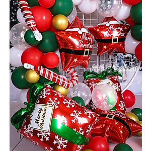 AULE Christmas Balloon Garland Arch Kit 120Pcs Balloons for Xmas
