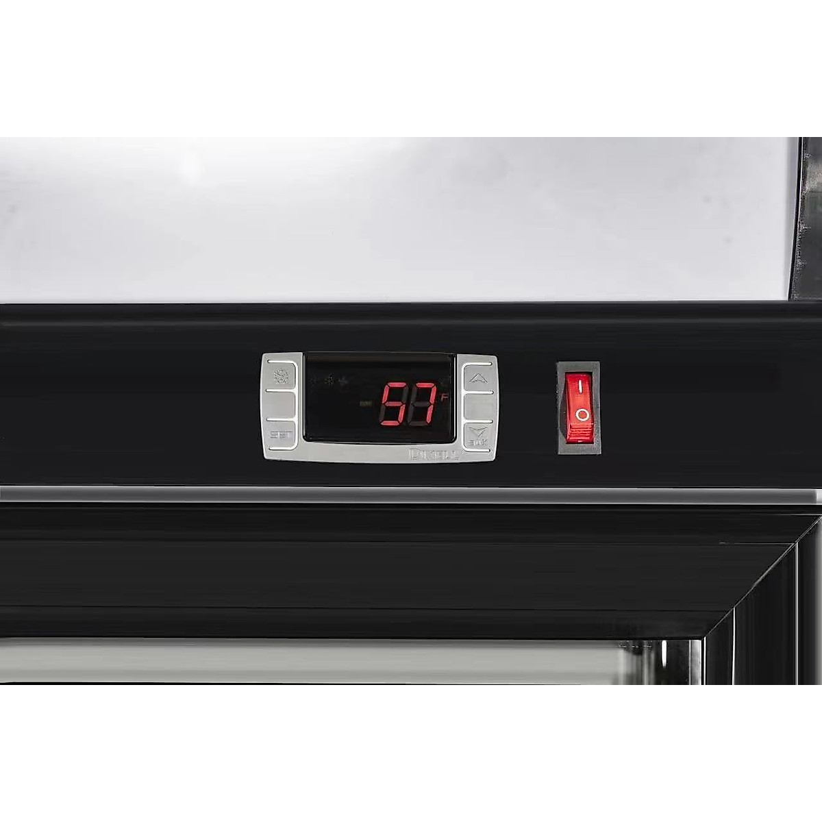 FRICOOL 51" Commercial Glass 2 Door Display Refrigerator Merchandiser - Upright Beverage Cooler With Led Lighting