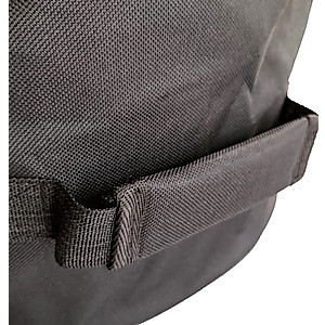 Tambourine Bag/Snare Drum Bag/Drum Bag with Shoulder Strap/Tambourine Storage Case/Percussion Instruments Accessories (black)