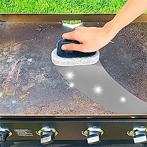 KTUOPEE Griddle Cleaning Kit for Blackstone,Grill & Griddle Kit 29 Pieces Premium Flat Top Grill Accessories Cleaner Tool Set-2 Griddle Scraper,22 Scouring Pads,3 Cleaning Bricks,2 Handle