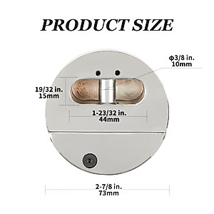 FIGODE® Heavy Duty Lock, 2-7/8" Reinforced Hidden Shackle Lock, Trailer Door Lock, Great for Trucks Van Gates Warehouse, etc. 4 Padlocks Keyed Alike