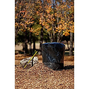 Smart Pot 12125 Sak Fabric Composting Container with Plastic Fitted Cover, Black