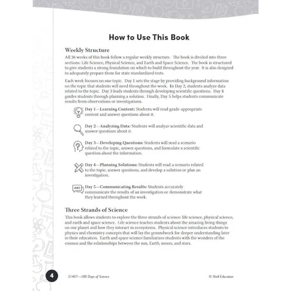 180 Days™: Science, Earth and Space Science for 1st Grade Practice Workbook for Classroom and Home, Cool and Fun Practice Created by Teachers (180 Days of Practice)