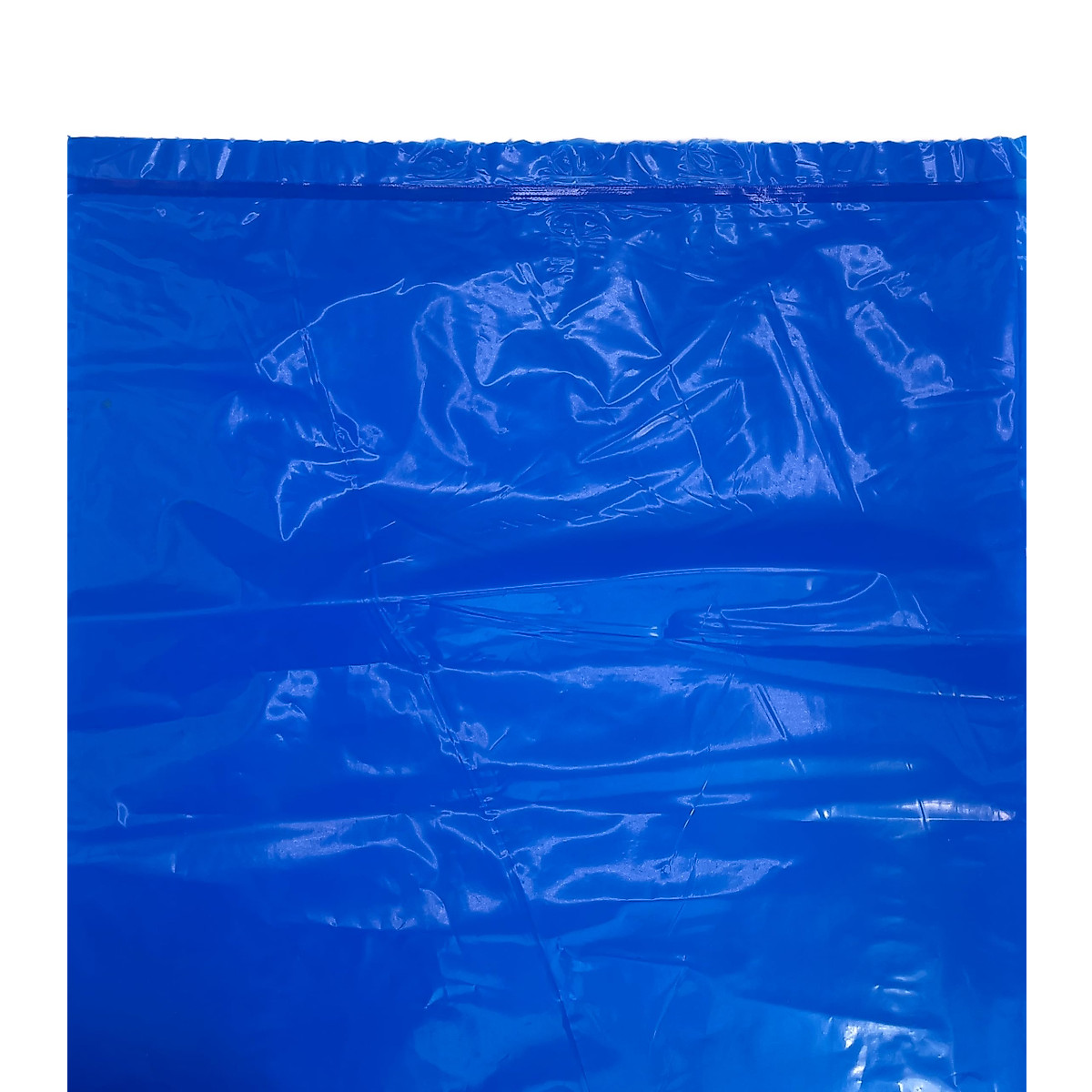USA-Made Colorful Trash Bags in Variety of Sizes and Colors (10, BLUE 33 GALLONS)