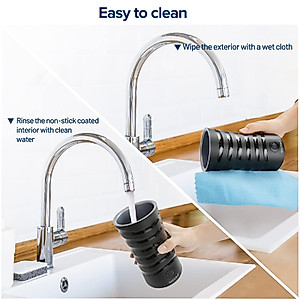 Secura Electric Milk Frother, Automatic Milk Steamer, 4-IN-1 Hot & Cold Foam Maker-8.4oz/240ml Milk Warmer for Latte, Cappuccinos, Macchiato with Silicone Spatula, Silent Operation & Shut-off