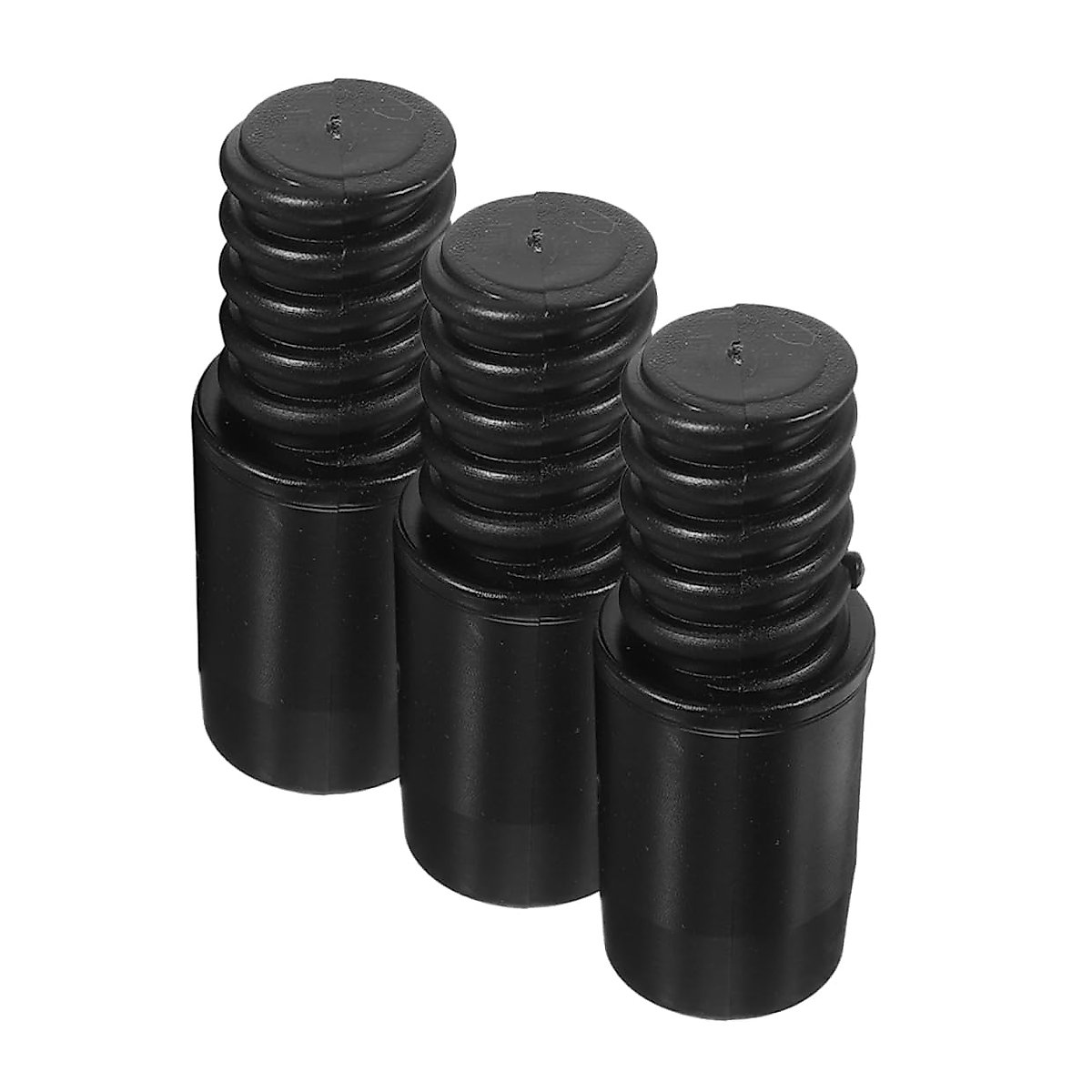 Cabilock 3sets Mop Head Connector Tips for Handle Push Broom Handle Broom Repairing Tip Tips for Telescopic Pole Tip for Telescopic Pole Tip for Extension Pole Black Plastic 3pcs*3