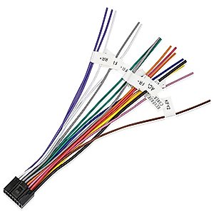 Android Radio Wiring Harness Adapter Replacement for Select Android Car Stereo 16 Pin ISO Connector
