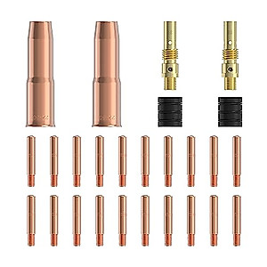 YESWELDER MIG Welding Gun Kit .035" Tip-Nozzle-Diffuser-Adapter for Lincoln Magnum 200/250 Tweco #2