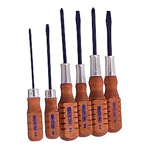 Grace USA - Home Care Screwdriver Set - HCS6 - Gunsmithing - Screwdrivers - 6 piece - Home Care Tools & Accessories,Brown/Black