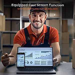 2023 Newest Android Barcode Scanner, Android 11, Mobile Handheld Computer, Wi-Fi 6 MUNBYN Rugged PDA Data Terminal SE4710 Zebra Scanner, 1D 2D QR Barcode Scanner with Case for Retail Warehouse Scanner